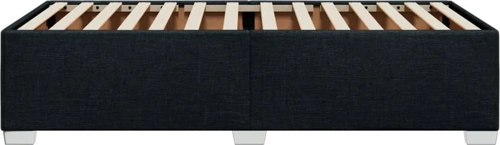 Rám postele bez matrace černý 100 x 200 cm textil 3284452