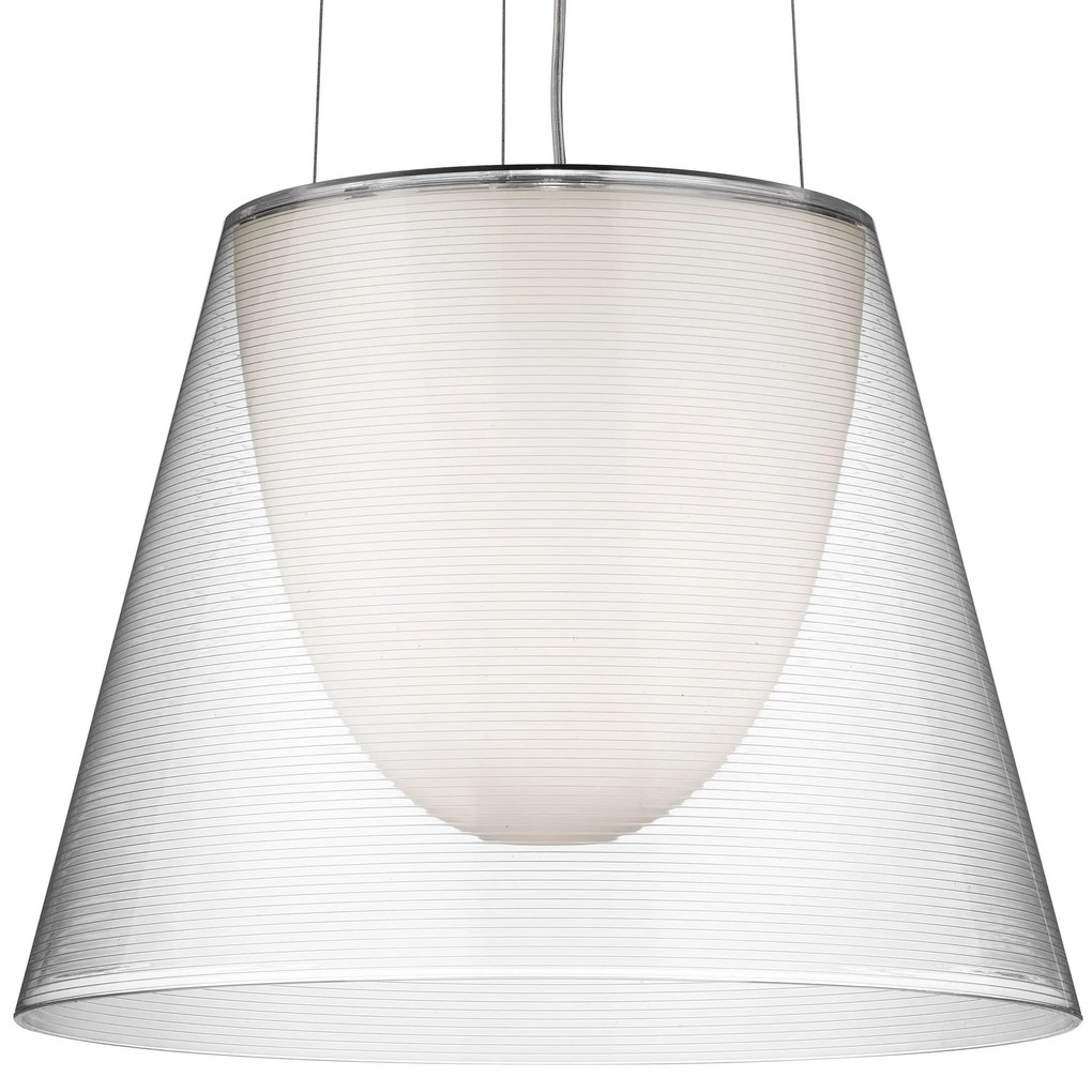 Flos KTribe S2, designové závěsné svítidlo, 1x150W E27, čirá, prům. 39cm
