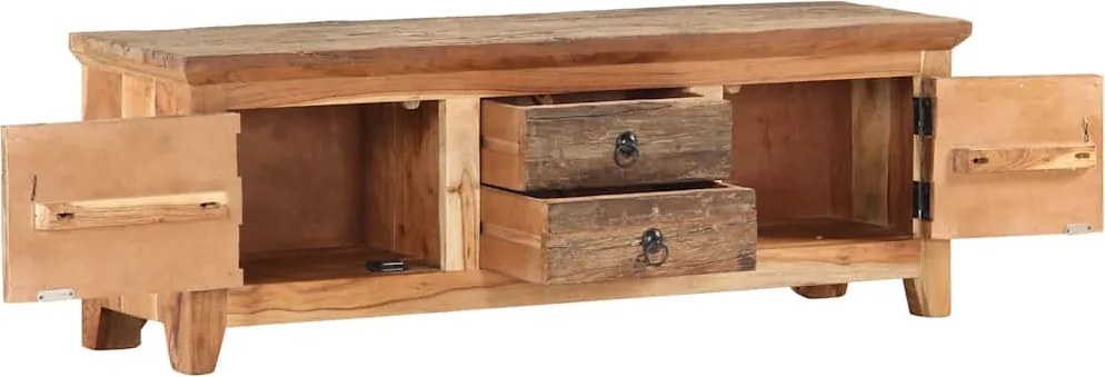 TV stolek 120 x 30 x 40 cm masivní akácie a recyklované dřevo 320380