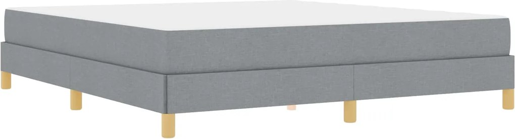 Postel s boxspringem s matrací Světle šedá 180 x 200 cm textil 3398584