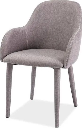 Casarredo Jídelní čalouněná židle OSCAR šedá
