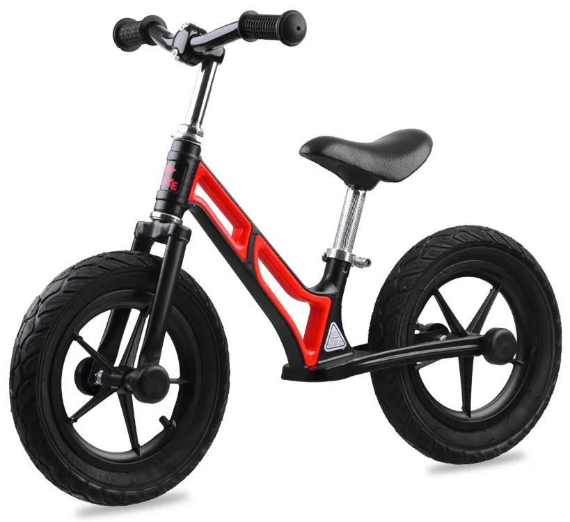 Mamido Dětské odrážedlo Tiny Bike nafukovací kola 12" červené