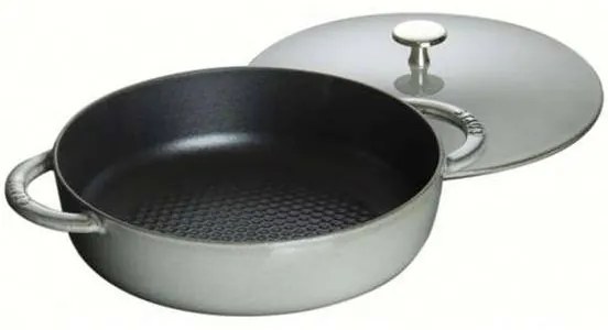 Staub Litinový kastrol s poklicí Hexagon grafitově šedá 28 cm 3,7 l