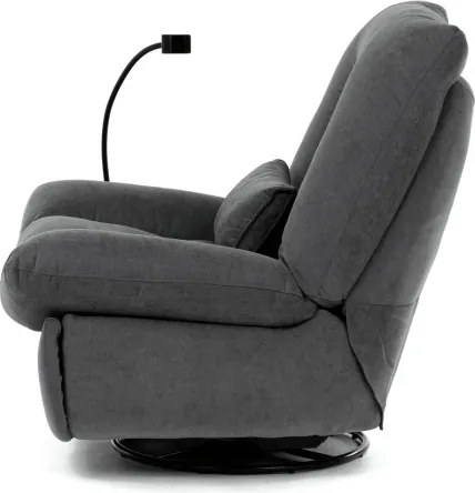 Polohovací křeslo šedé, elektrické TV-7089 GREY2