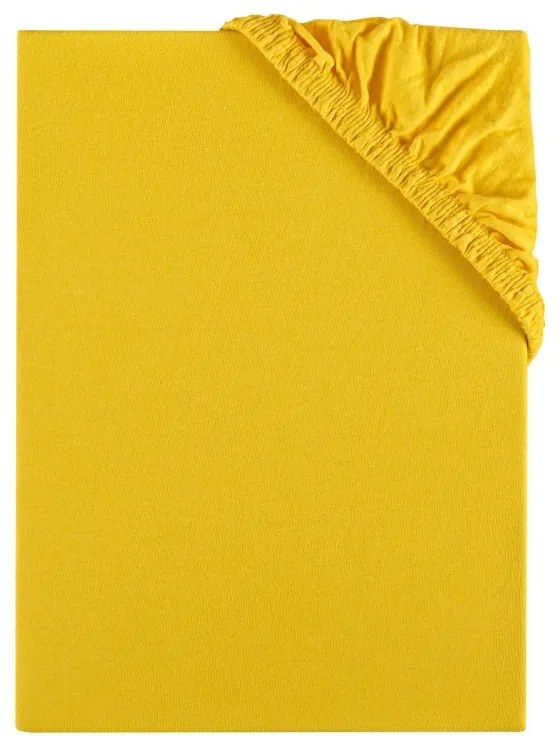 Prostěradlo světle žluté jersey EMI, Plachta 90x200