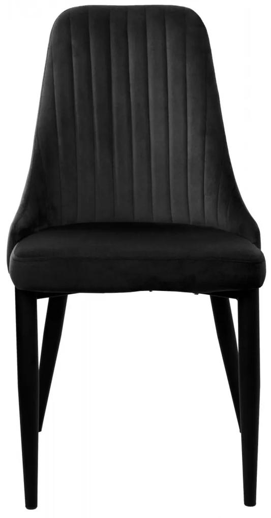 Židle LORIENT VELVET černá