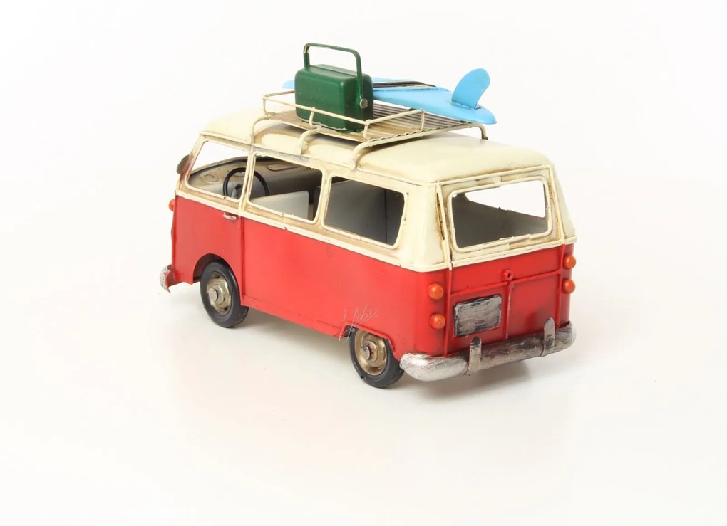 Plechový model Retro autobus se surfem