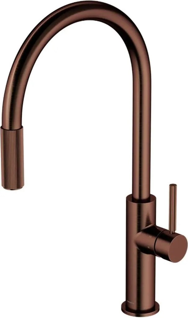 OMNIRES Switch - Dřezová baterie s výsuvnou koncovkou a filtrační funkcí, kartáčovaná měď SW9059ORB
