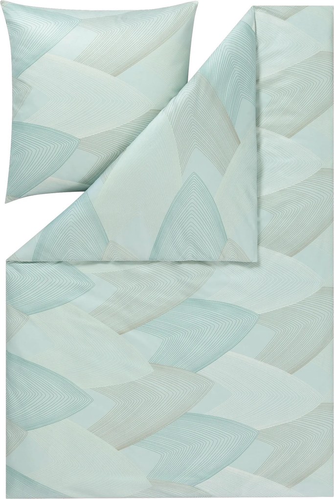 XXXLutz POVLEČENÍ, interlock jersey, mátově zelená, 140/200 cm Estella - Povlečení - 004142085301
