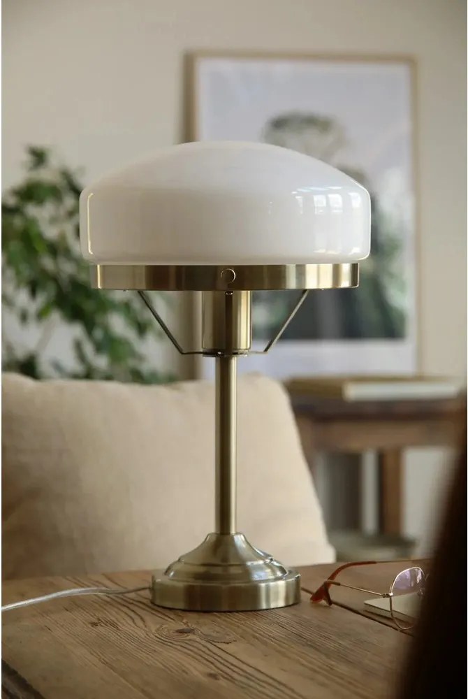 Krémová/v mosazné barvě stolní lampa (výška 39 cm) Aurelia – Markslöjd