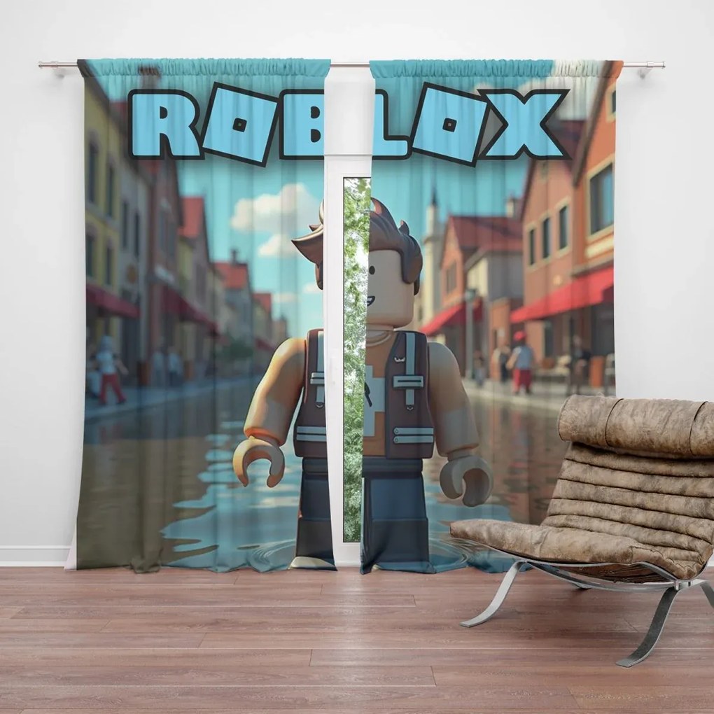 Sablio Závěs ROBLOX Město: 2ks 140x250cm