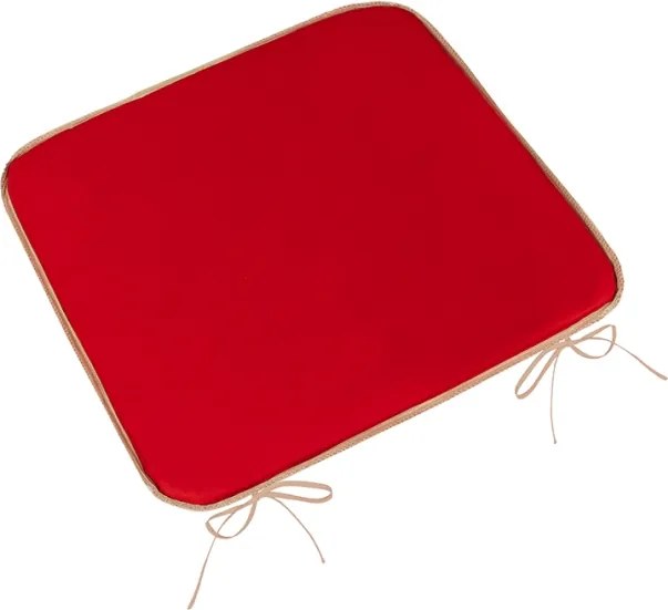 Bellatex Sedák Adéla hladký 40x40 cm Červená