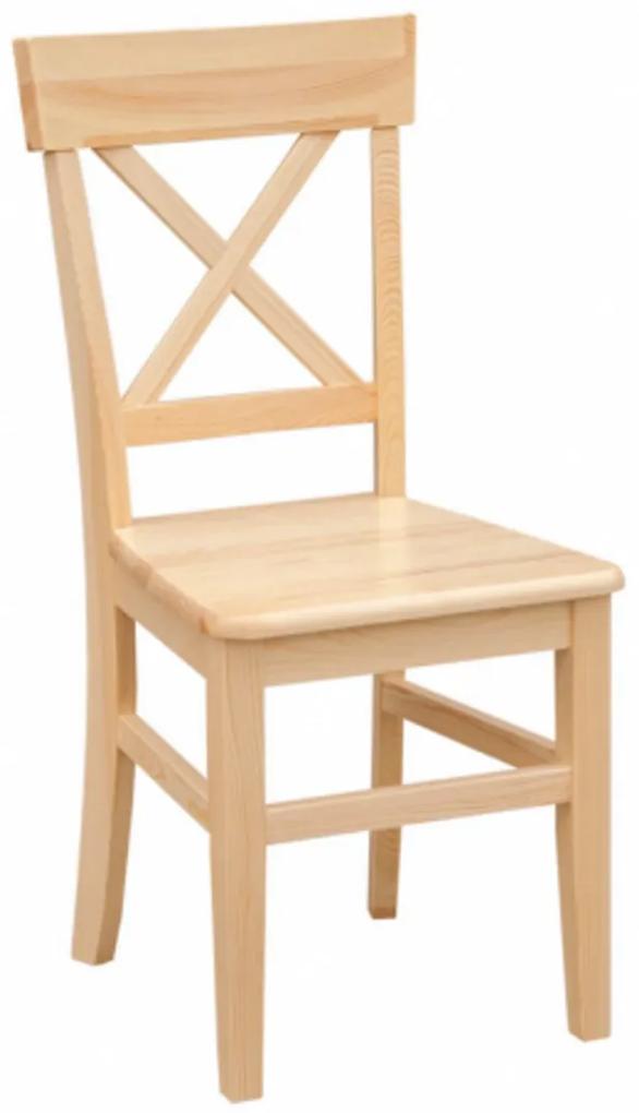 dřevěná jídelní židle z masivního dřeva borovice KRZ-O5 metdrew