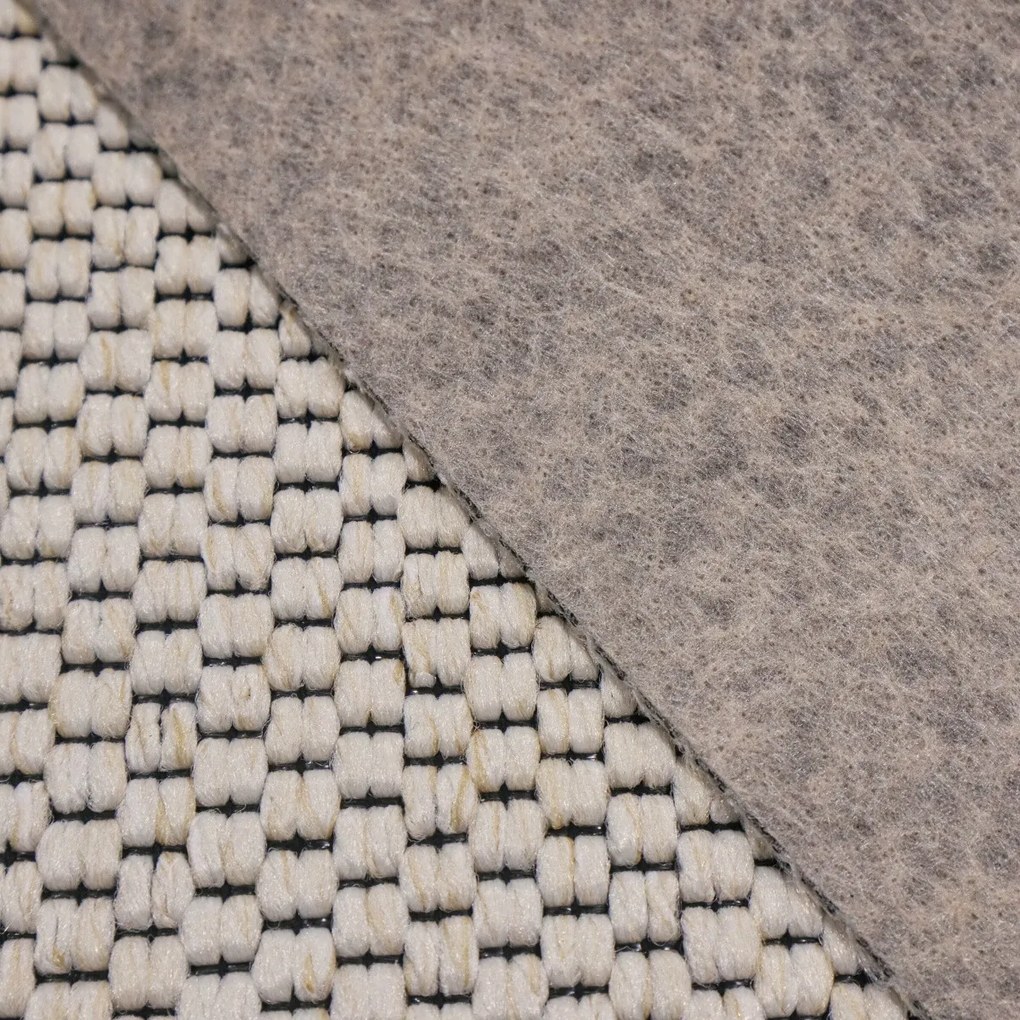 Timzo, Metrážový koberec Nature cream - neúčtujeme odřezky z role, na míru, šíře 2m,3m,4m,5m, bílá, filc, chodba / předsíň