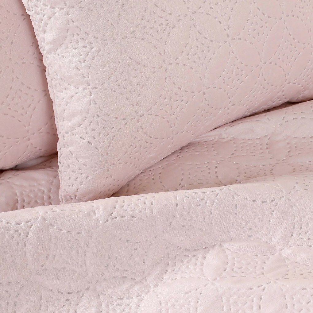 Goldea přehoz na postel - ornamenty na růžovo-krémovém 140 x 200 cm