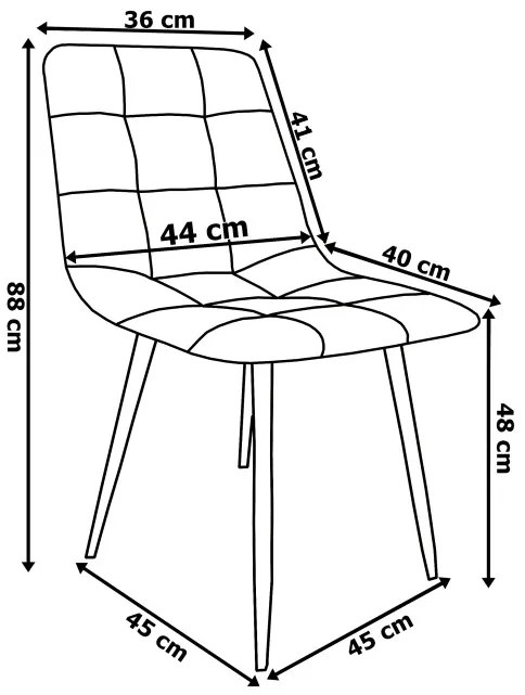 Jídelní židle MONTANA VELVET béžová