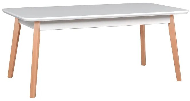 Jídelní stůl Orion Zvolte barvu nožek: Bílá, Barva horní desky stolu (dýha): Bílá