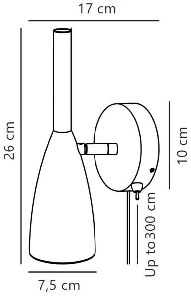DFTP by Nordlux - Nástěnné bodové svítidlo PURE 1xGU10/8W/230V šedá