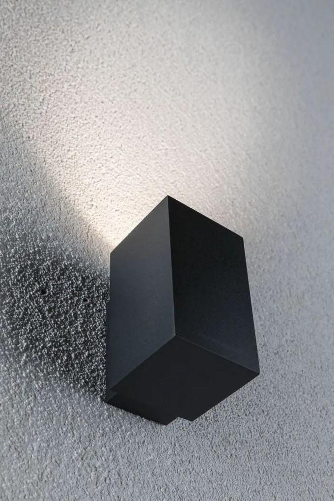 P 94327 Venkovní nástěnné svítidlo Flame 1x3,8W IP44 3.000K antracit 230V - PAULMANN