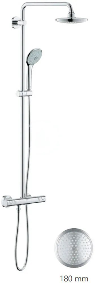 GROHE - Euphoria Sprchový systém, 180 mm, chrom 27296001