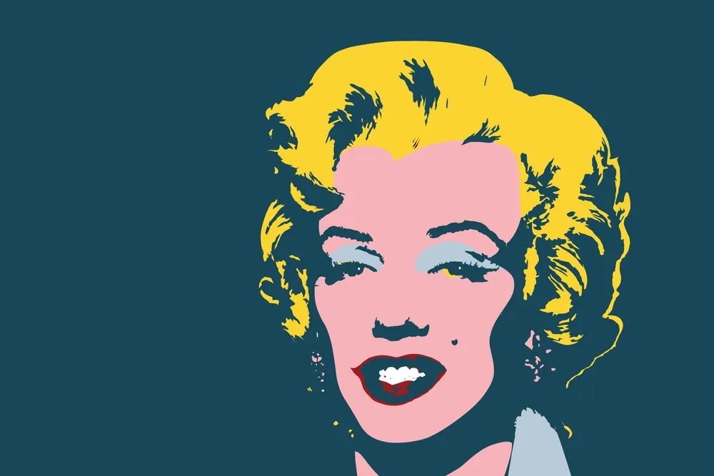 Tapeta Marilyn Monroe v pop art designu