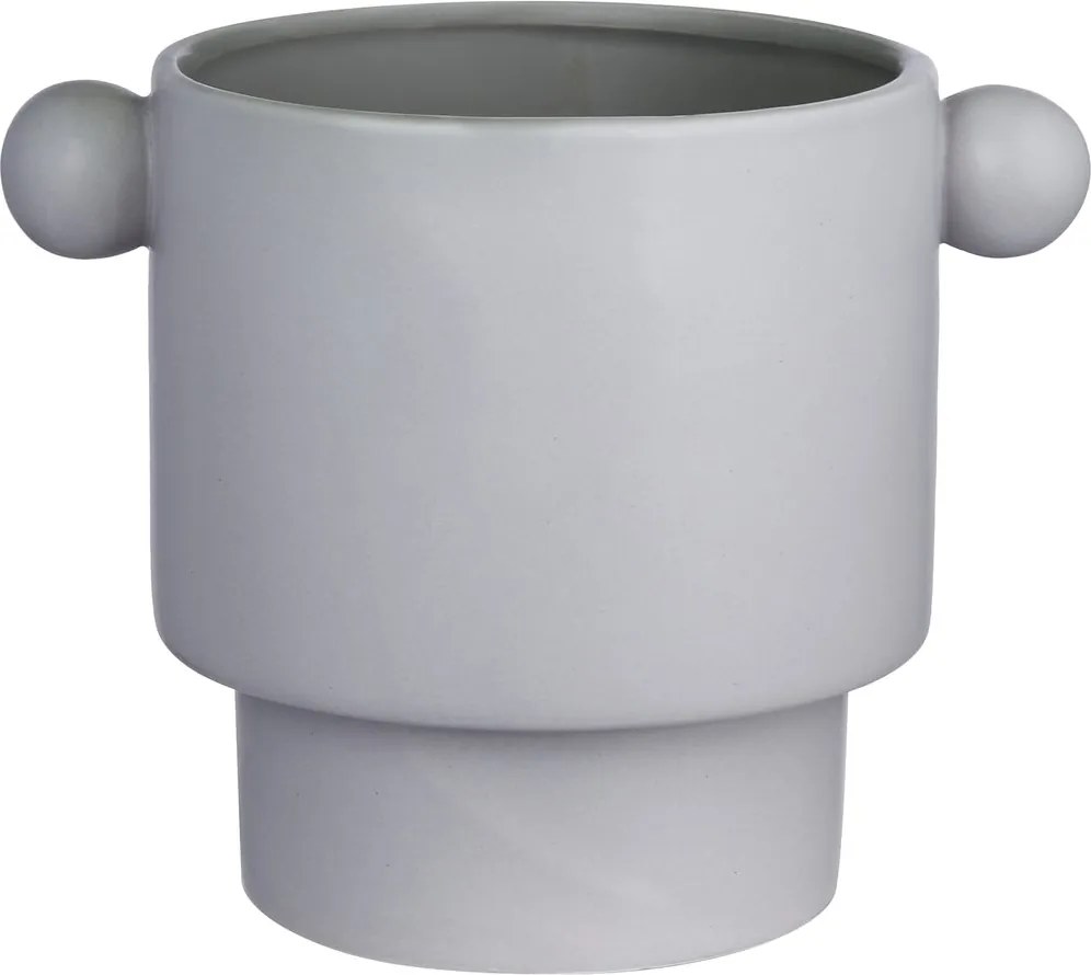 HANDLE Květináč 18 cm - šedá