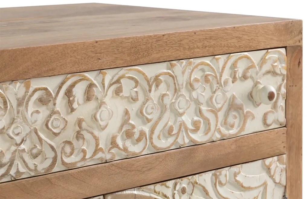furniture-nabytek.cz - Masivní koupelnová sada Delmar z mangového dřeva, lakovaná, hnědá