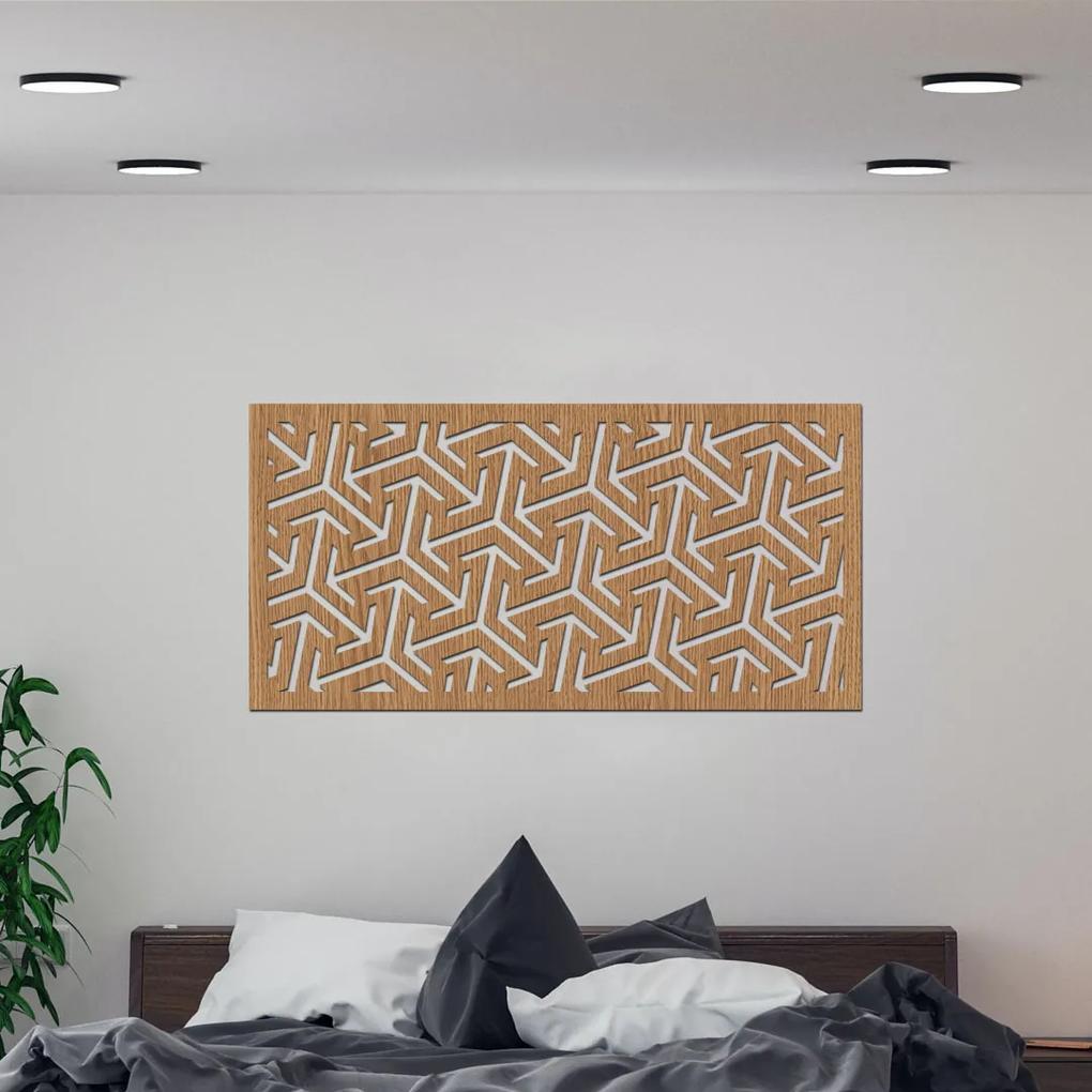 dřevo života Dekorační panel FLAKES Rozměry (cm): 50x95, Barevný vzor: Černá