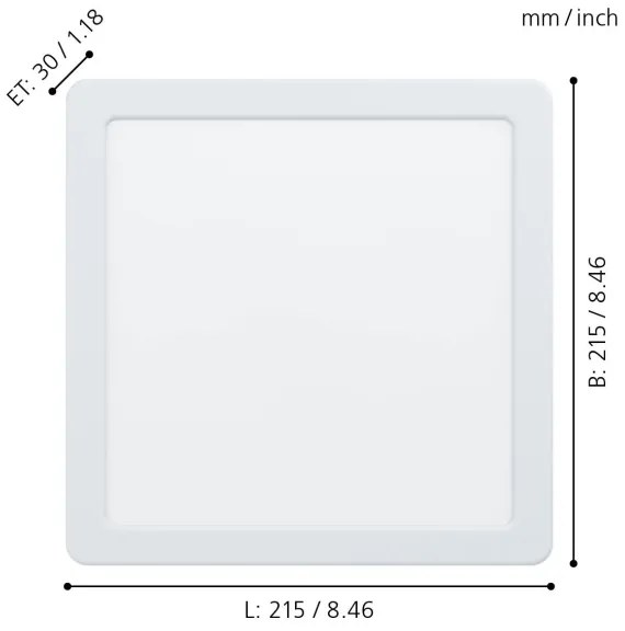 Eglo 99164 - LED Podhledové svítidlo FUEVA 5 LED/16,5W/230V