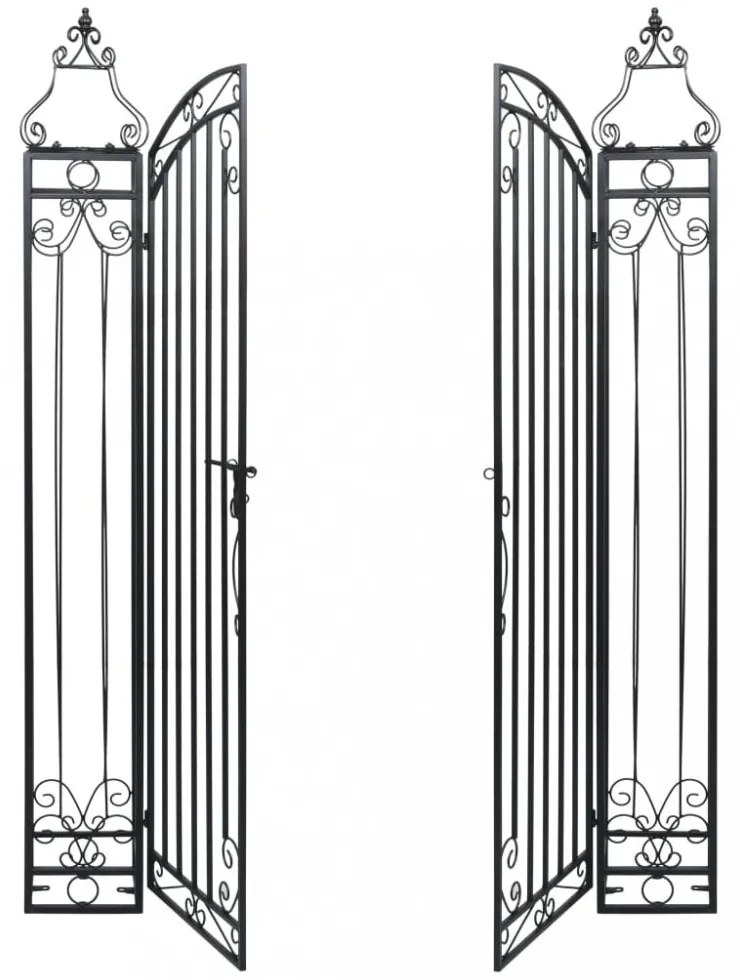 Okrasná zahradní brána kov Dekorhome 160 cm