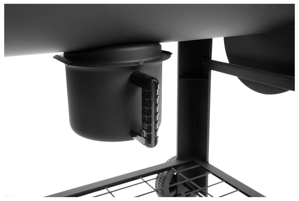 Fieldmann FZG 1018 Gril na dřevěné uhlí s udírnou 2 v 1 Grilovací plocha: 66 x 42 cm (hlavní část) Grilovací plocha v udírně: 36 x 31 cm, Ohřívací