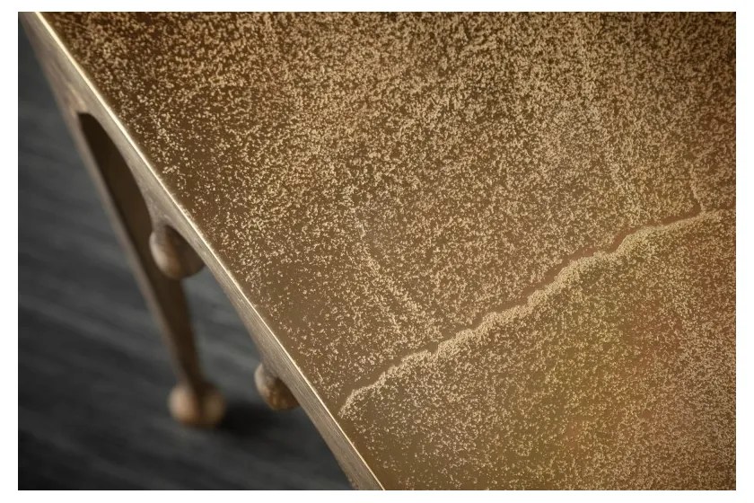 Massive home | Designový odkládací stolek LIQUID LINE L 50 CM zlatý