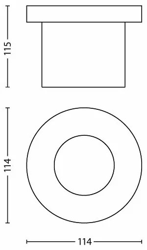 Philips 17306/47/16 - LED Venkovní nájezdové svítidlo 1xLED/3W/230V