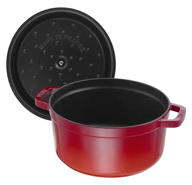 Staub Cocotte hrnec kulatý 22 cm/2,6 l višňová, 1102206