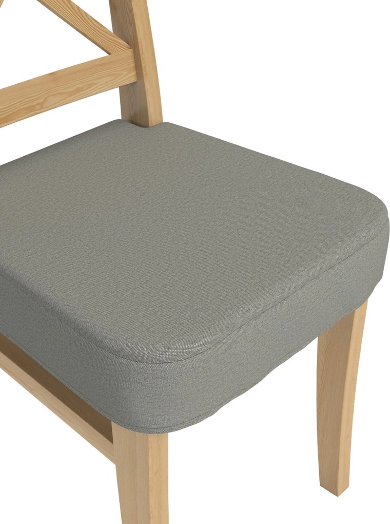 Sedák na židli IKEA Ingolf barva šedá látka pletený vzor
