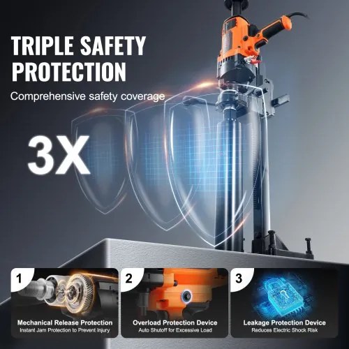 Ruční a stojanová jádrová vrtačka 2–18 cm s průměrem 2600 W