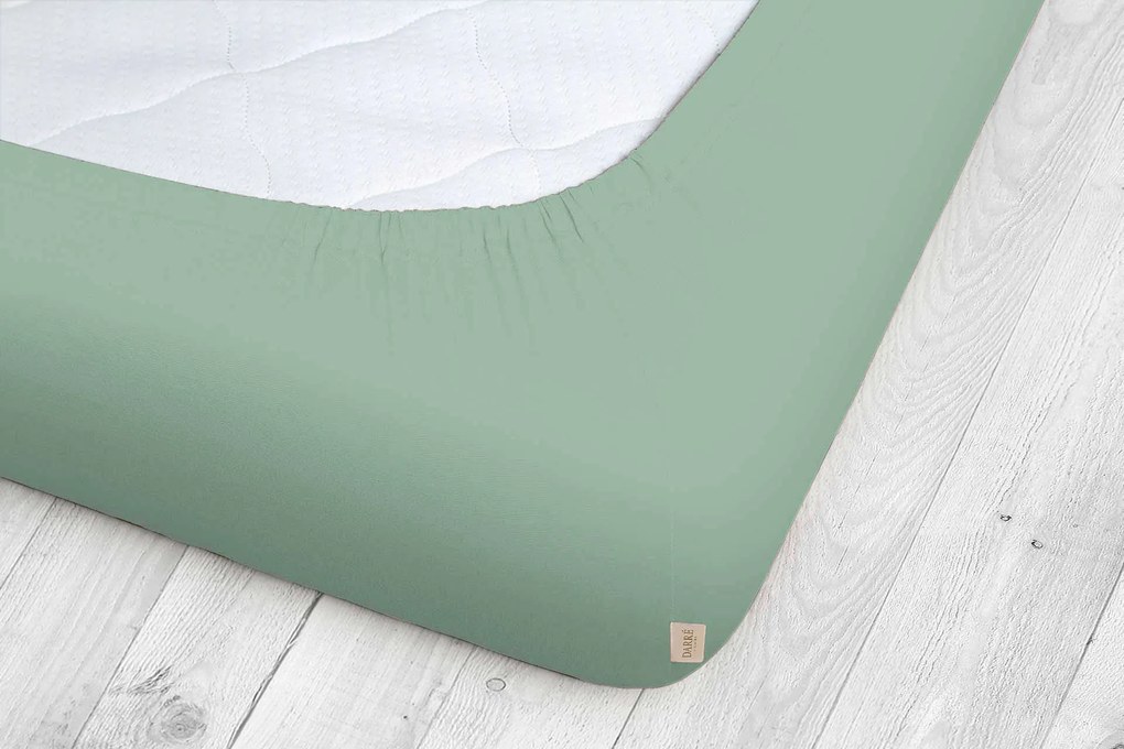 Jersey prostěradlo - new collection pistáciové na výšku matrace do 20 cm Velikost: 180 x 220