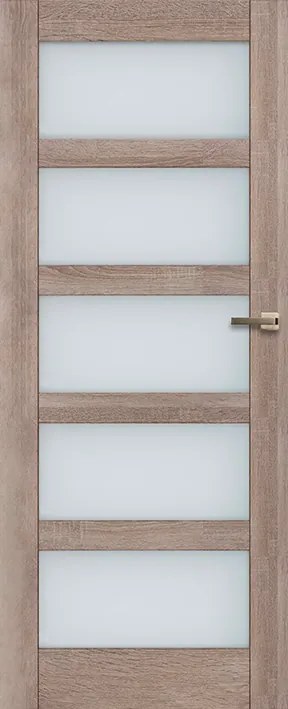 Interiérové dveře vasco doors BRAGA model 6 Průchozí rozměr: 70 x 197 cm, Orientace dveří: Levé dveře, Dekor: Dub Santa