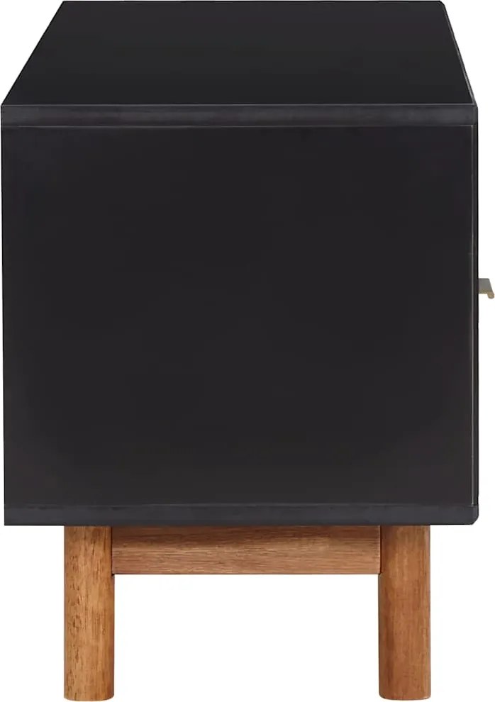 TV stolek 100 x 35 x 45 cm masivní akáciové dřevo a MDF 289903