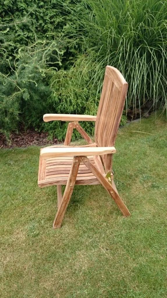 TEXIM America I. polohovací dřevěná židle teak