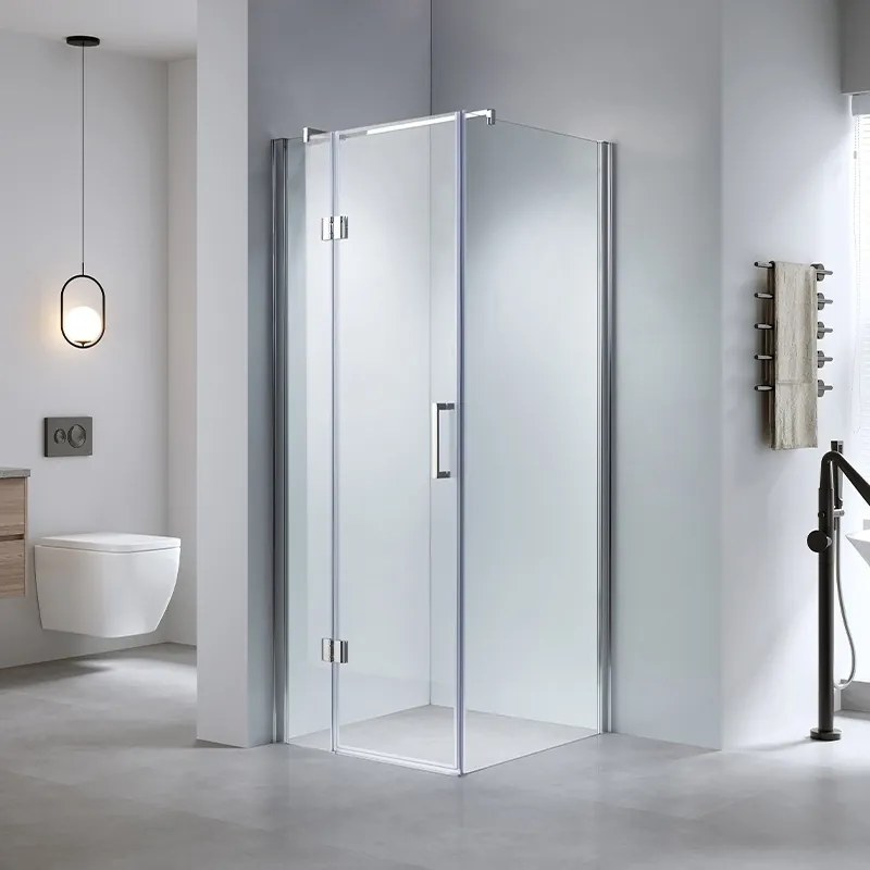 BPS-koupelny Čtvercový sprchový kout HYD-SK1390B 90x90 chrom/transparent - bez vaničky