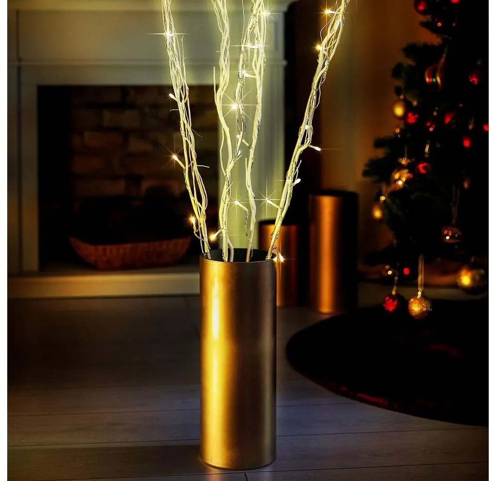 FK technics | LED Vánoční dekorace 40xLED/3xAA bílá | FK0228