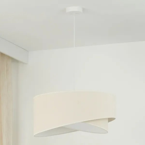 Brilagi - LED Lustr na lanku LYRA 1xE27/15W/230V krémová/bílá