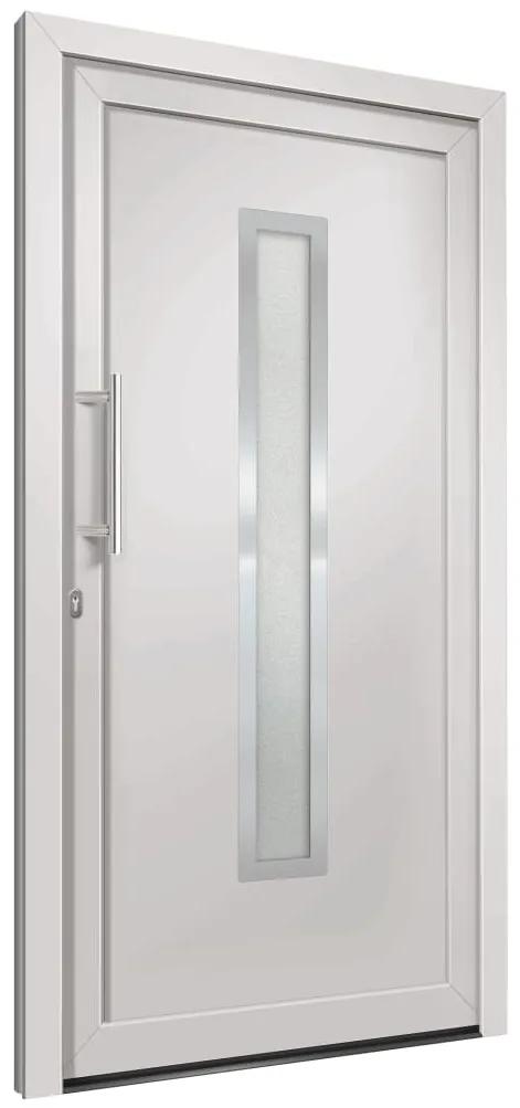 Vchodové dveře bílé 108 x 208 cm,  279228