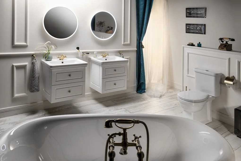 Sapho, VIOLETA umyvadlová skříňka 68,5x52x46,5cm, bílá (VI075), VI075-3131