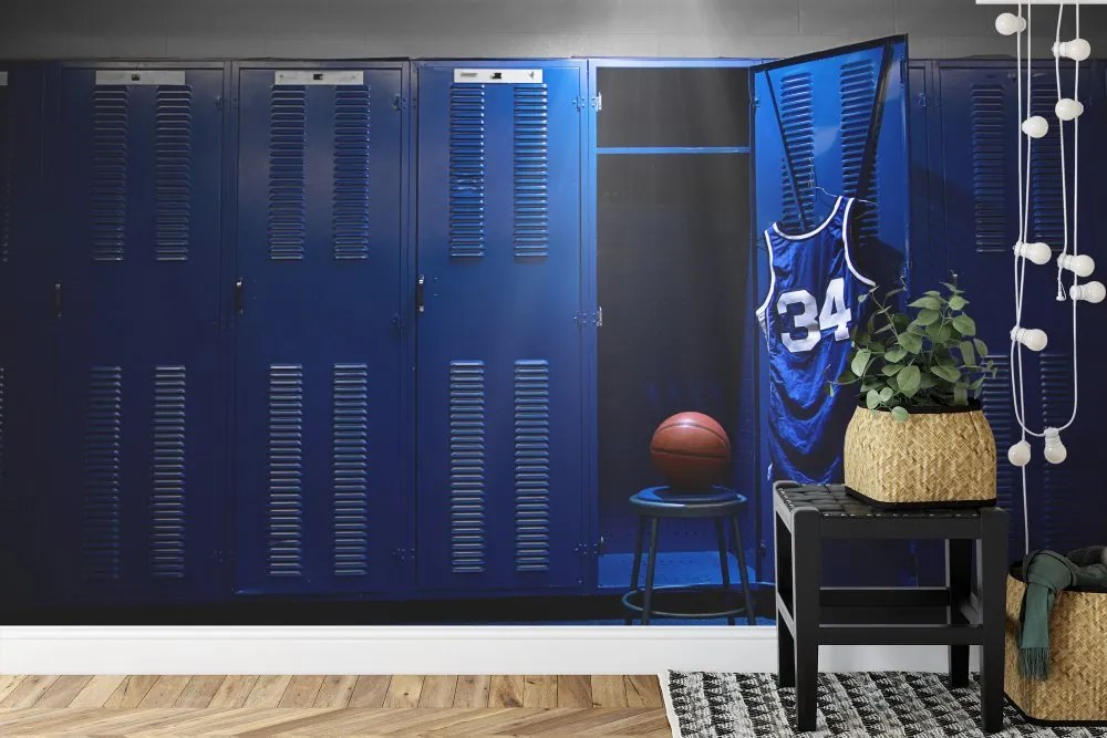 Fototapeta Šatna Basketbalového Týmu Hladký vinyl 254x184