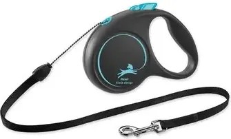 Flexi Black Design S lanko 5m černo-modré / Vodítko