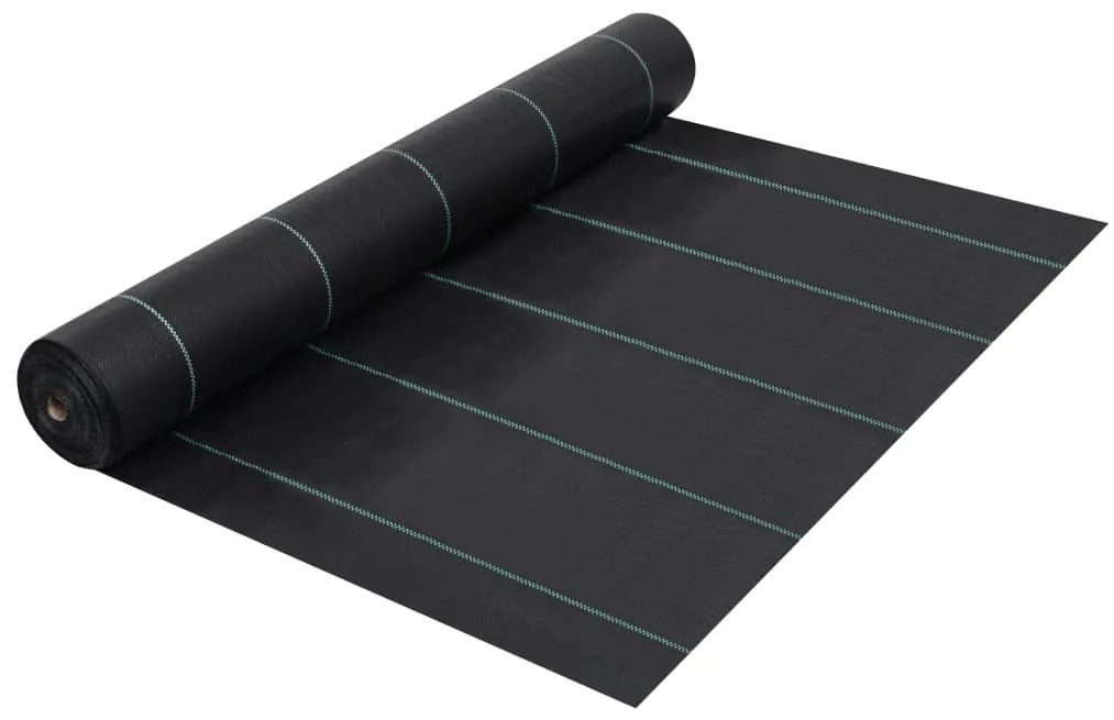 Mulčovací textilie proti plevelu a kořenům černá 1 x 200 m PP 313063