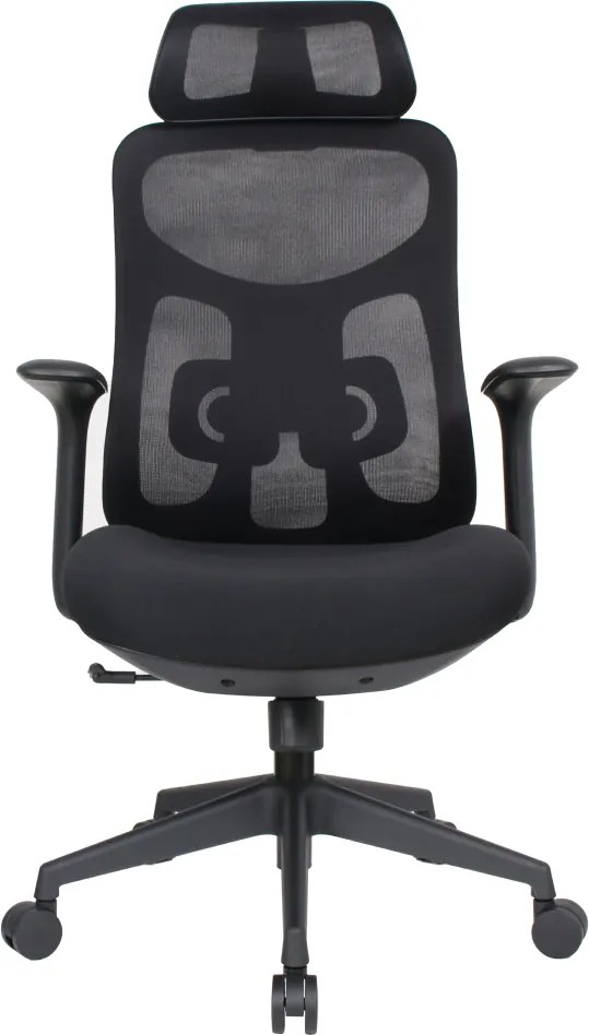 Ergonomická kancelářská židle LERO - černá síťovina / nosnost 150 kg