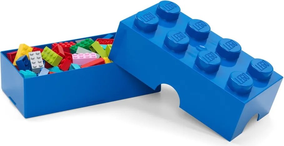 Modrý plastový dětský úložný box 20x10x7 cm – LEGO®